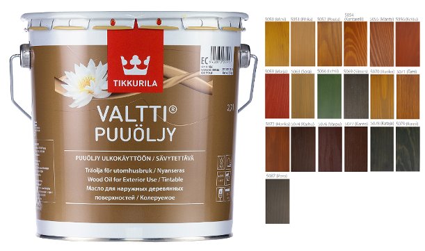 TIKKURILA Valtti Wood Oil 0,9l OLEJ KOLORY gr. I • 92.00PLN • Oleje ...