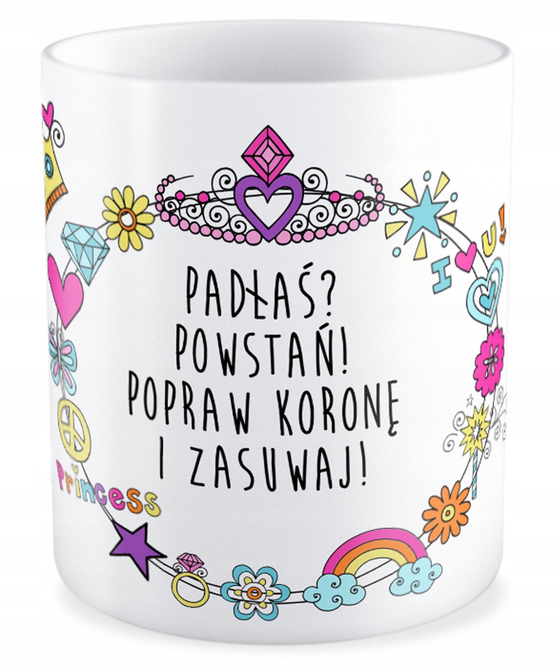 Kubek padłaś? powstań! popraw koronę I zasuwaj! • Cena, Opinie • Zabawne gadżety 7490098313 ...