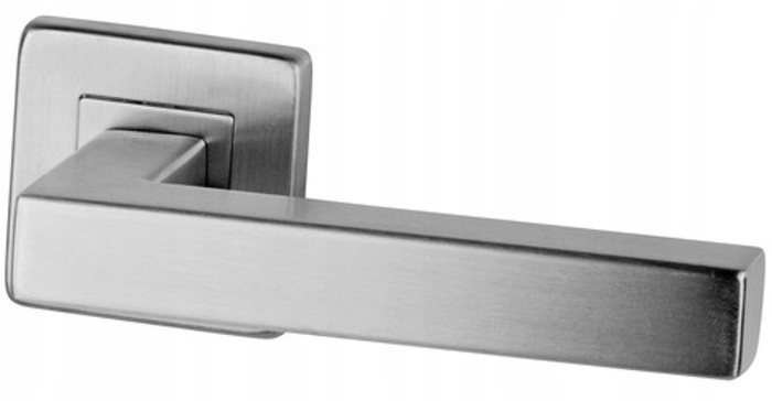 Kľučky na dvere - Quattro rukoväť na štvorcovej rozete Inox VDS