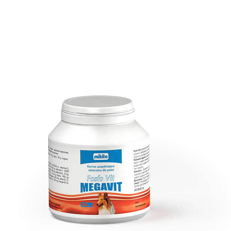 Mikita Fosfo Vit MEGAVIT 150 tabletek (5907615400773) • Cena, Opinie ...
