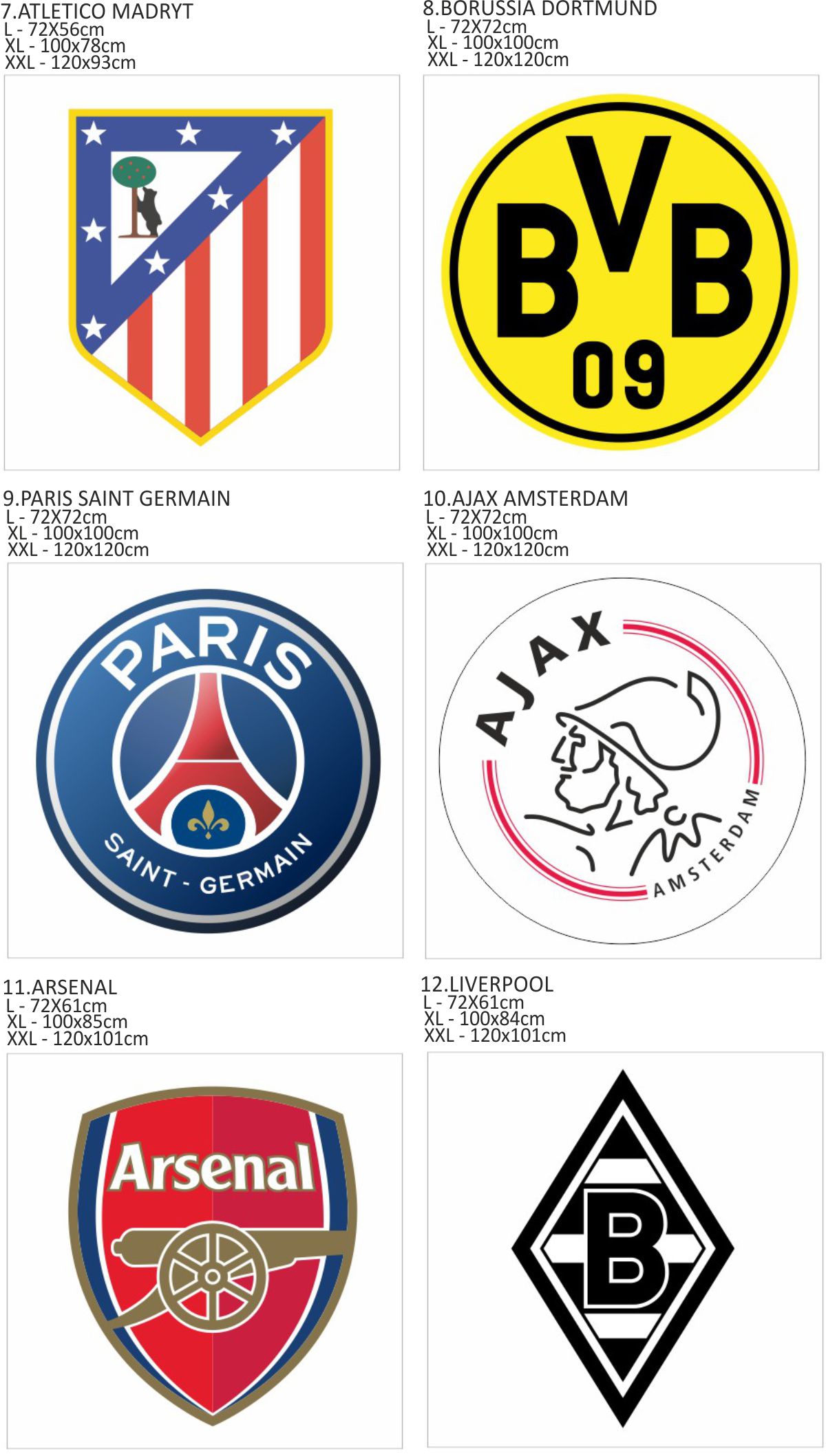 Naklejki na ścianę ścienne HERB REAL BARCELONA PSG 7454666041 - Allegro.pl