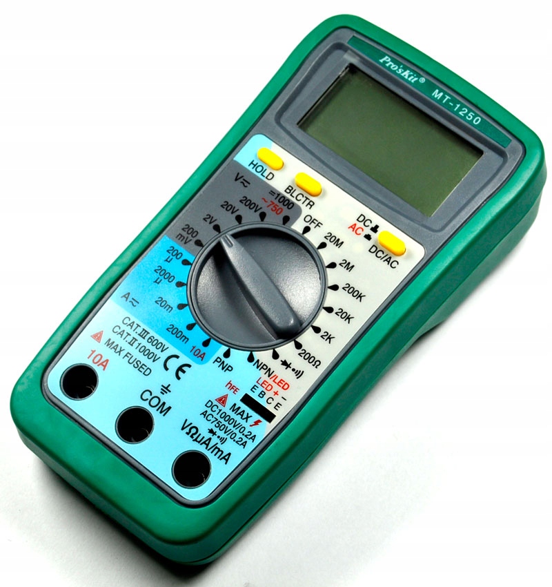 MULTIMETR MIERNIK PROSKIT MT-1250 - Sklep, Opinie, Cena w Allegro MULTIMETR MIERNIK PROSKIT MT-1250 - Sklep, Opinie, Cena w Allegro