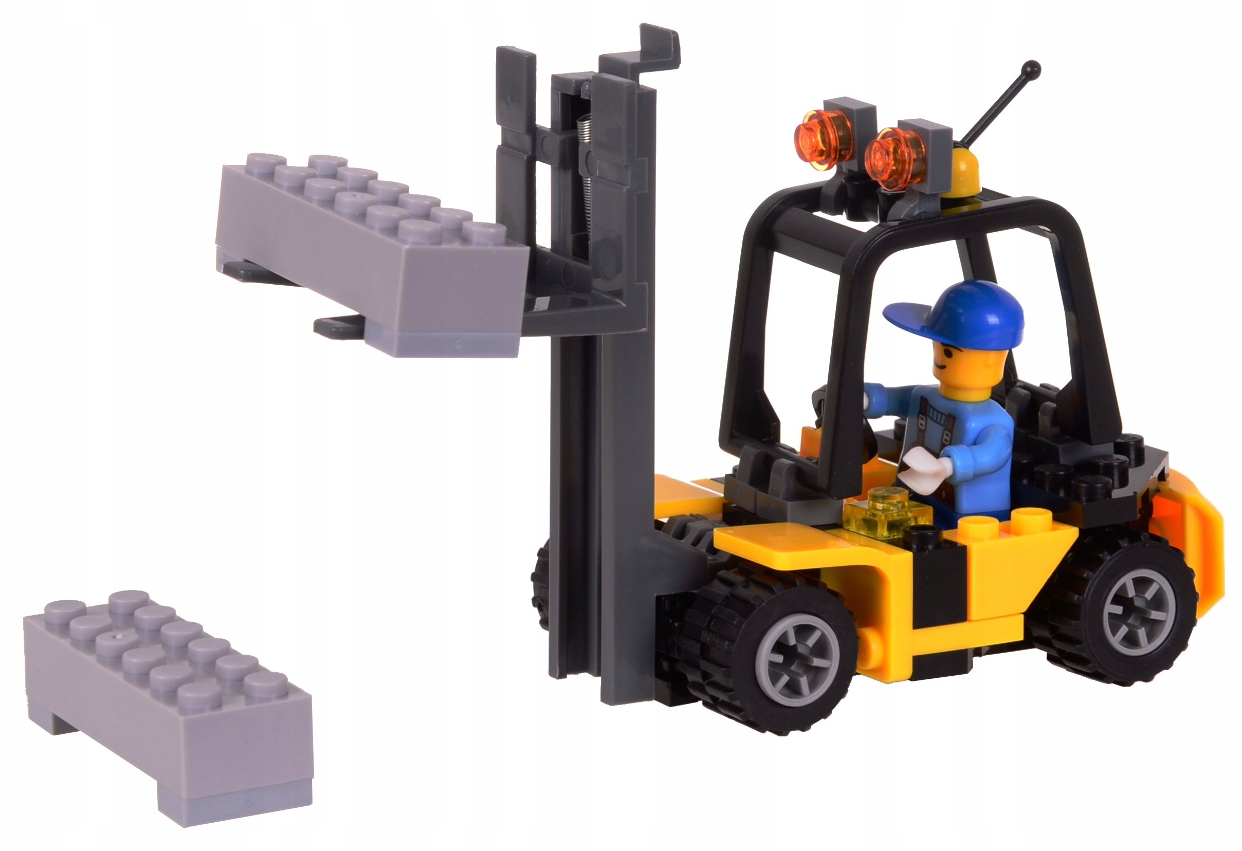 Klocki Blocki MyCity 70el WÓZEK WIDŁOWY Budowa 8109388777 - Allegro.pl