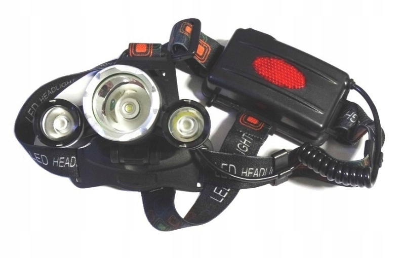 LATARKA CZOŁOWA ŁADOWARKA 3 ŚWIATŁA LED ZOOM - 6900087529965 ...