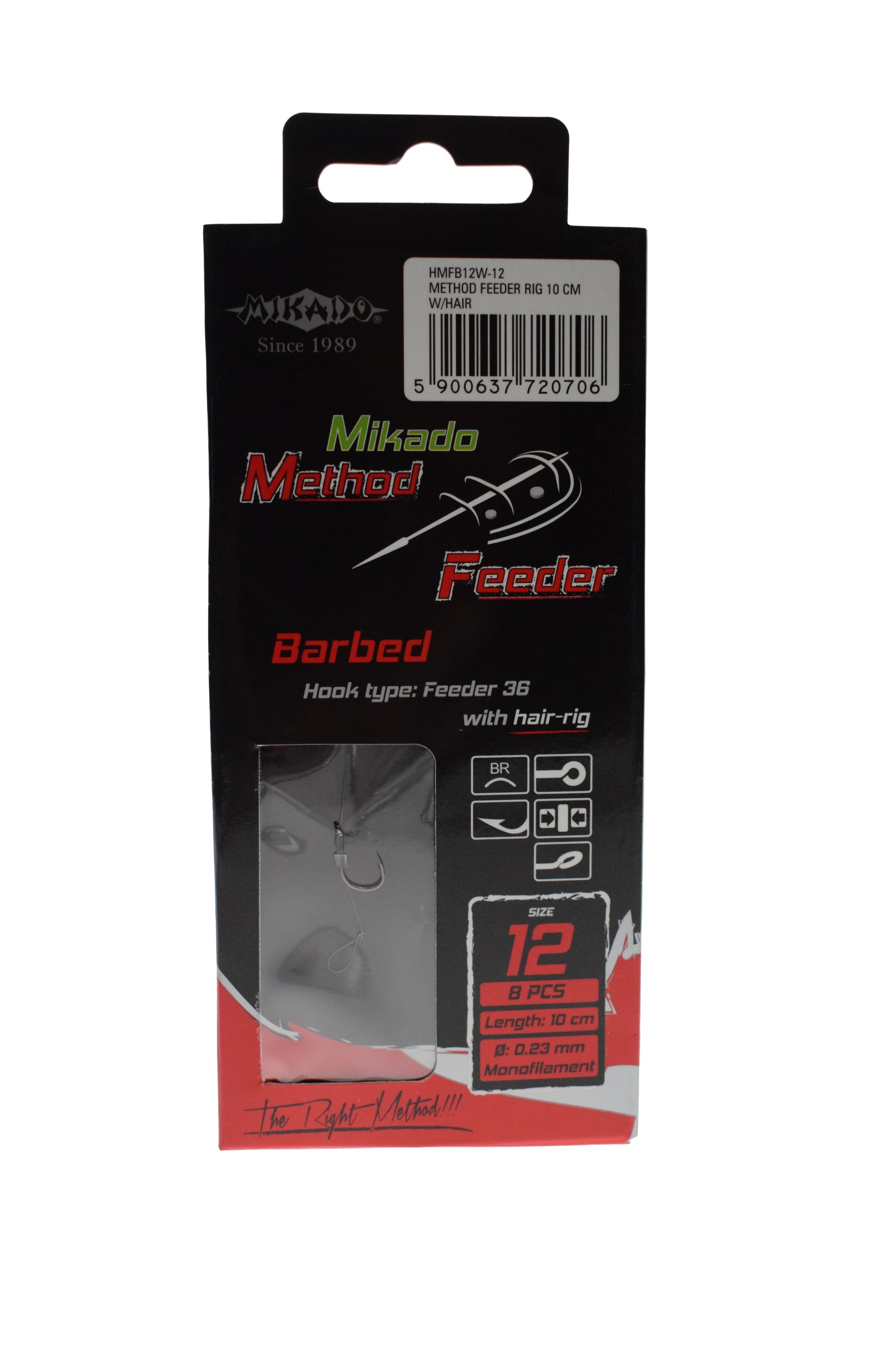 Haczyki gruntowe, z przyponem, z zadziorem Mikado Method Feeder 8 szt. - 5900637720706 ...