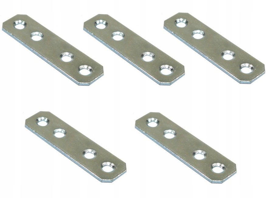 PŁASKOWNIK 60x16 ŁĄCZNIK STALOWY ZŁĄCZE FAZOWANE OTWORY 100 SZTUK ...