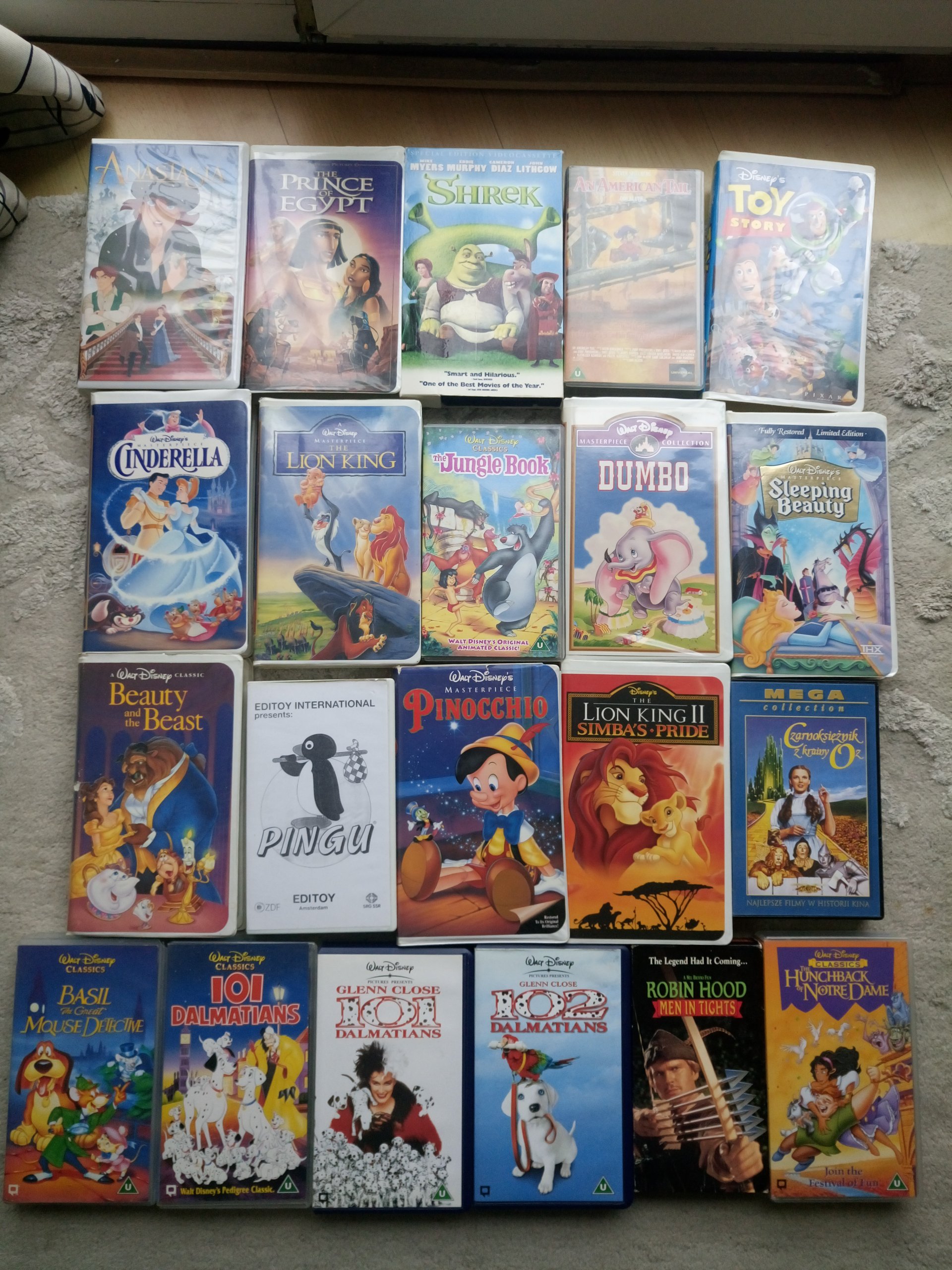 bajki na kasetach VHS - 6936105552 - oficjalne archiwum allegro