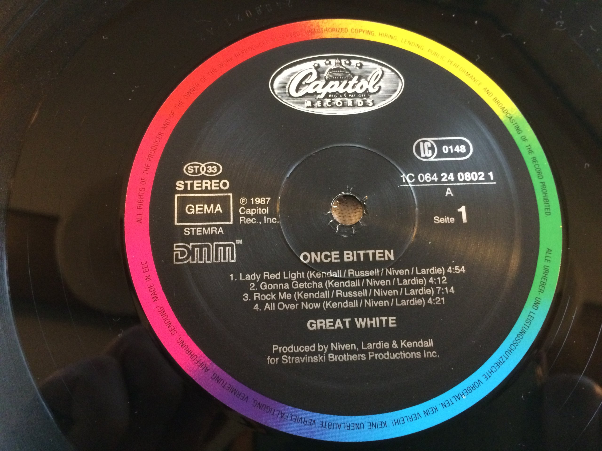 Great White Once Bitten LP EX 1393 - 7062947742 - oficjalne archiwum ...