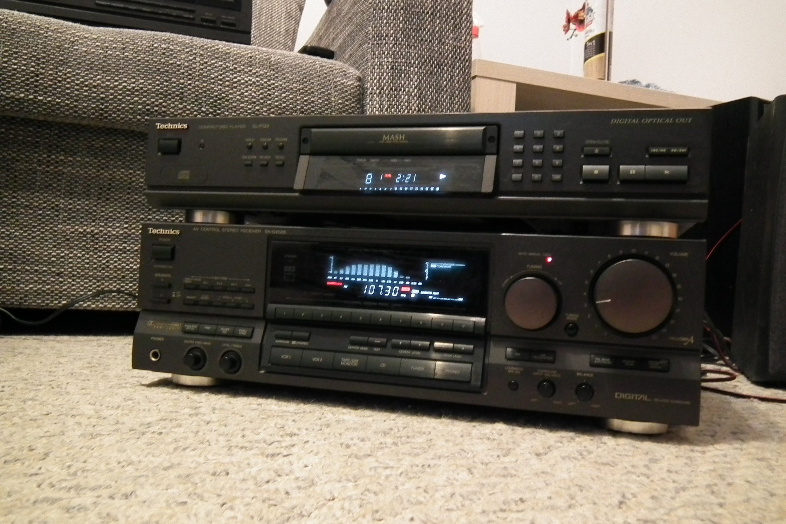 AMPLITUNER TECHNICS SA-GX505 Z KOREKTOREM CLASS A - 7196235622 ...