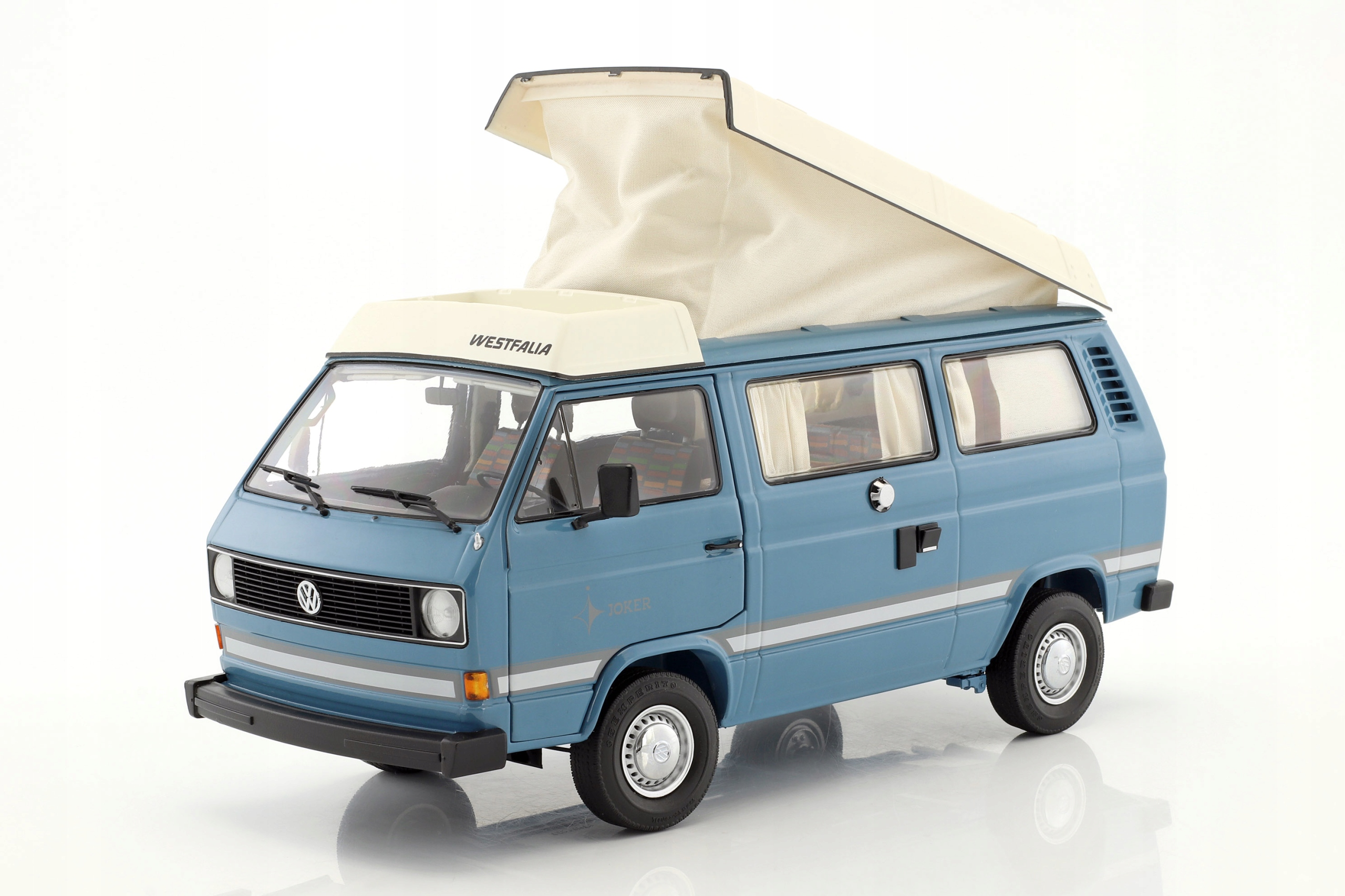 SCHUCO VOLKSWAGEN T3 JOKER CAMPING WESTFALIA 1:18 - 7546966549 - oficjalne archiwum allegro