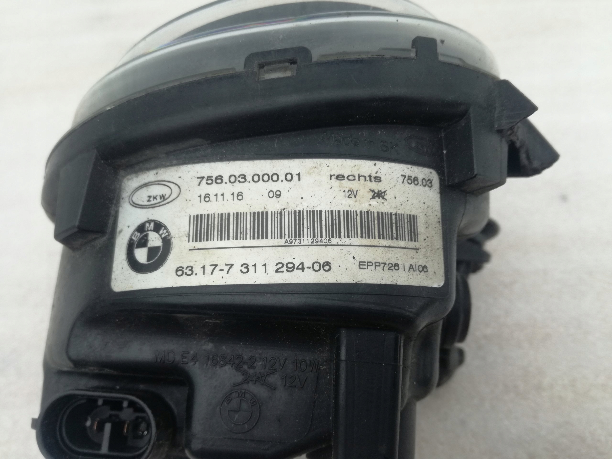 BMW F07 F10 LIFT HALOGEN LED PRAWY 7311294 - 7427487203 - oficjalne ...