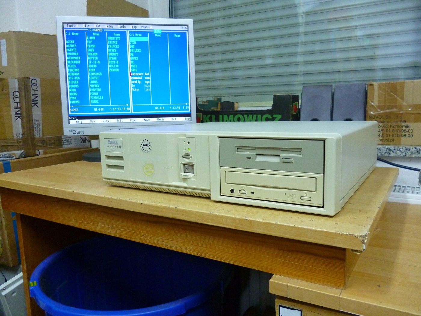 Stary Komputer DELL 486 DX2 66MHz / MS-DOS Tseng ! - 7738216112 ...