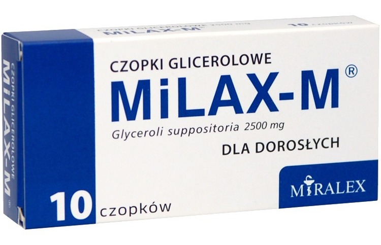 MiLAX-M czopki glicerynowe dla dorosłych ZAPARCIA - 6680793032 ...