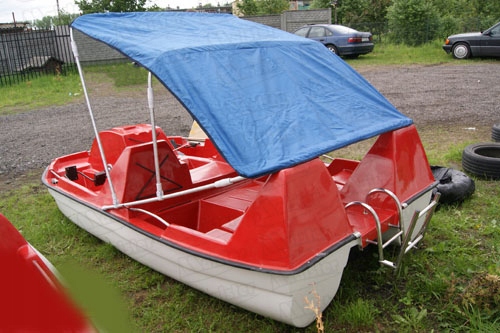 Daszek baldachim do łódki roweru wodnego granatowy - 7463566736 ...