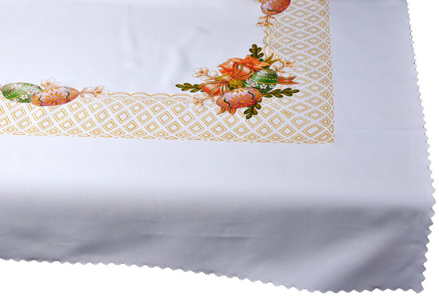 OBRUS ŚWIĄTECZNY 110x160 Z NADRUKIEM WIELKANOC - 7186477793 - oficjalne archiwum Allegro