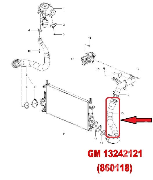 PRZEWÓD INTERKULER/A GM OPEL INSIGNIA 2.0 1302275 - 7053908471 ...