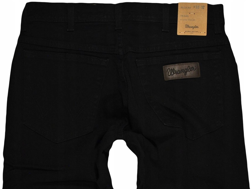 WRANGLER spodnie regular JEANS black TEXAS W40 L32 - 7663220152 - oficjalne archiwum Allegro