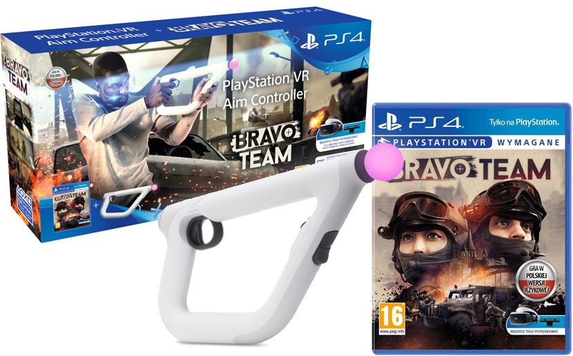 BRAVO TEAM + PS VR AIM CONTROLLER PS4 PL+ GRATIS - 7287801924 - oficjalne archiwum Allegro