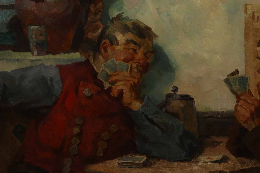 Herman Prediger (1886-1970 Niemcy) piękny obraz - 7668756907 ...