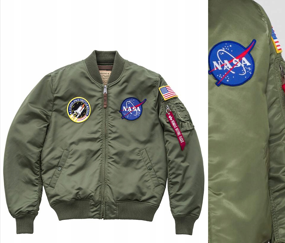 Kurtka lotnicza ALPHA INDUSTRIES MA-1 VF NASA_ XXL - 7479093448 - oficjalne archiwum Allegro
