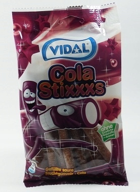 ŻELKI Vidal Cola Stixxxs Żelki kwaśne o smaku coli - 6945610207 ...