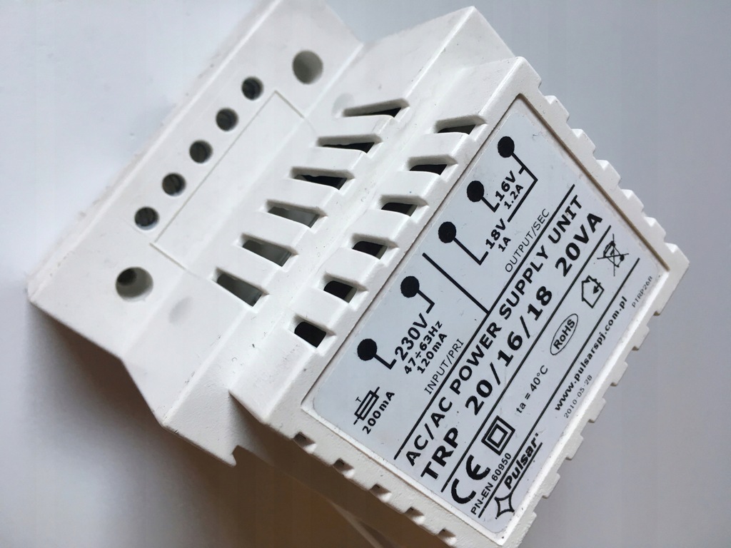 Zasilacz AC/AC TRP 20/16/18 20VA - 7506713519 - oficjalne archiwum Allegro