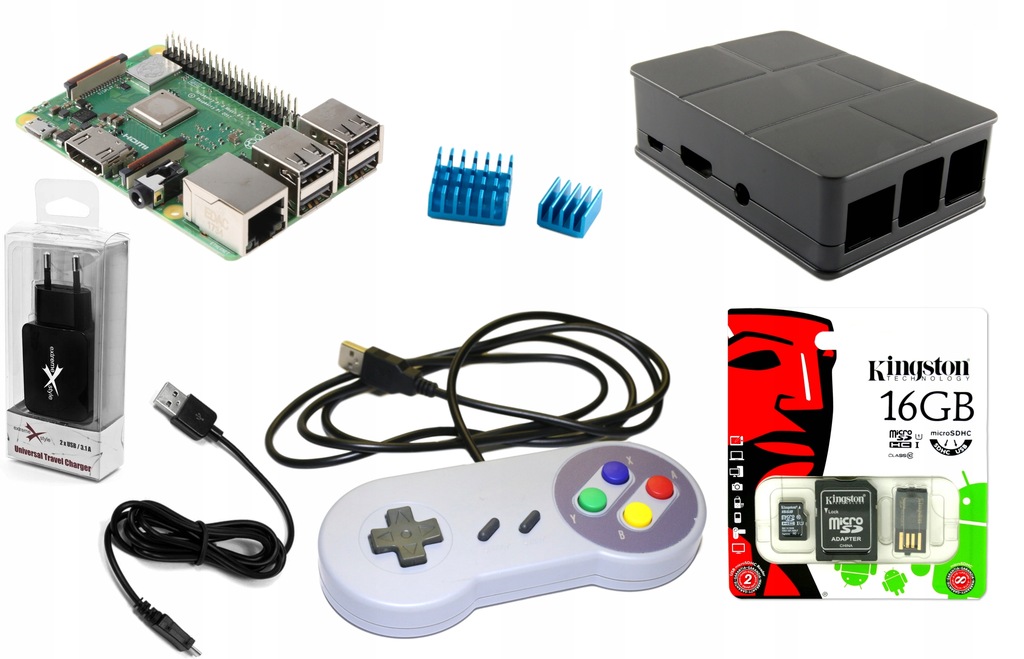 Zestaw Raspberry Pi 3B+ dla RetroPI + USB Pad - 7288757193 - oficjalne ...