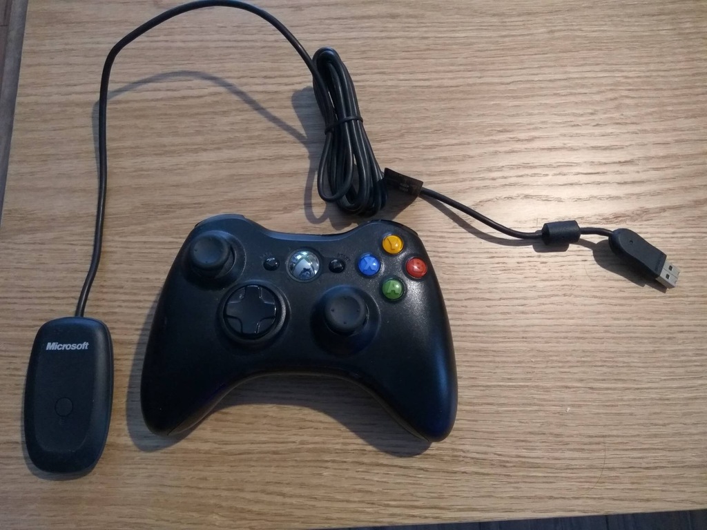 ORYGINALNY BEZPRZEWODOWY PAD XBOX 360 + ADAPTER PC - 7112973473 ...