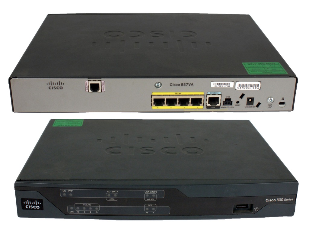 Cisco C887VA-K9 800 series Router - 7238094557 - oficjalne archiwum Allegro