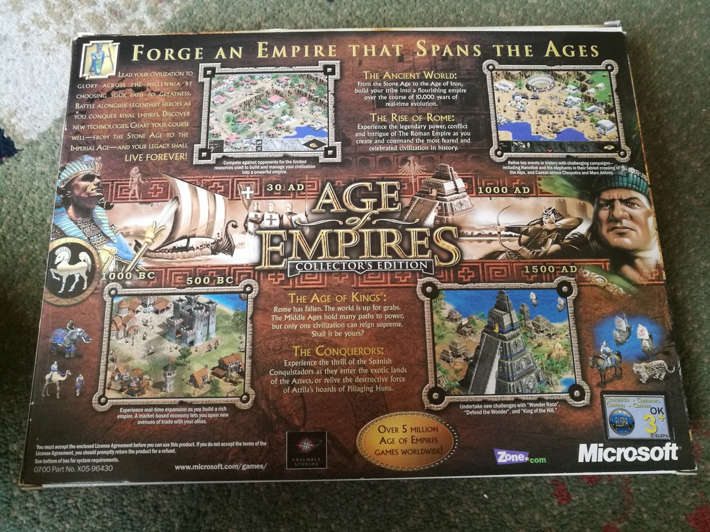 AGE OF EMPIRES COLLECTOR'S EDITION BIG BOX - 7654063597 - oficjalne ...