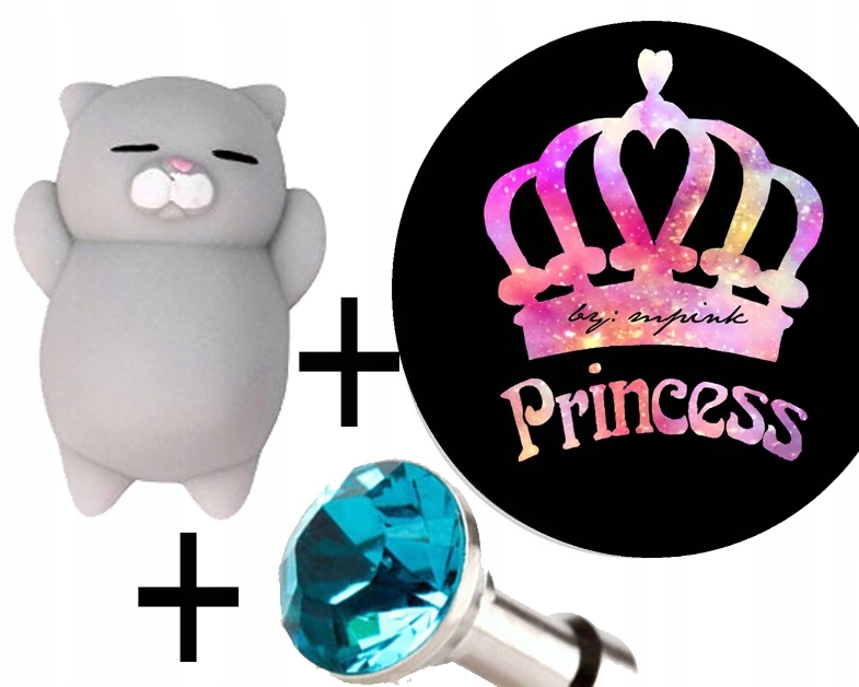 Uchwyt do telefonu popsocket PRINCESS + SQUISHY - 7462636788 ...