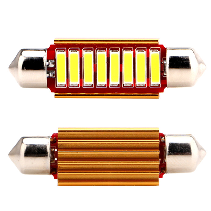 Żarówka C5W C10W 41mm 42mm LED 8xSMD 7014 CANBUS - 7092833142 - oficjalne archiwum Allegro
