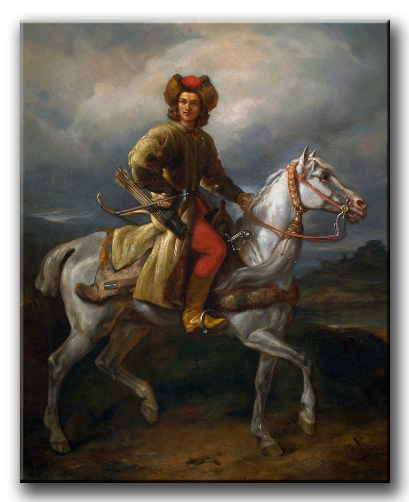 JULIUSZ KOSSAK LISOWCZYK OBRAZ NA PŁÓTNIE 1860 rok - 7661898442 ...