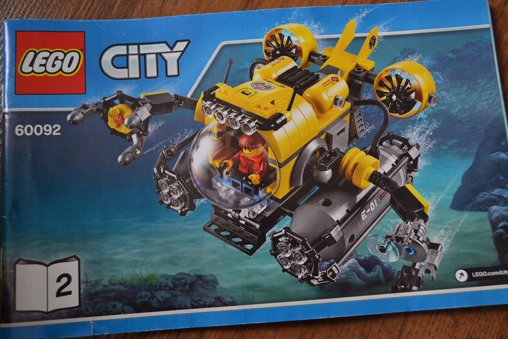 LEGO CITY 60092 PODWODNY ŚWIAT - ŁÓDŹ GŁĘBINOWA - 7532866219 ...
