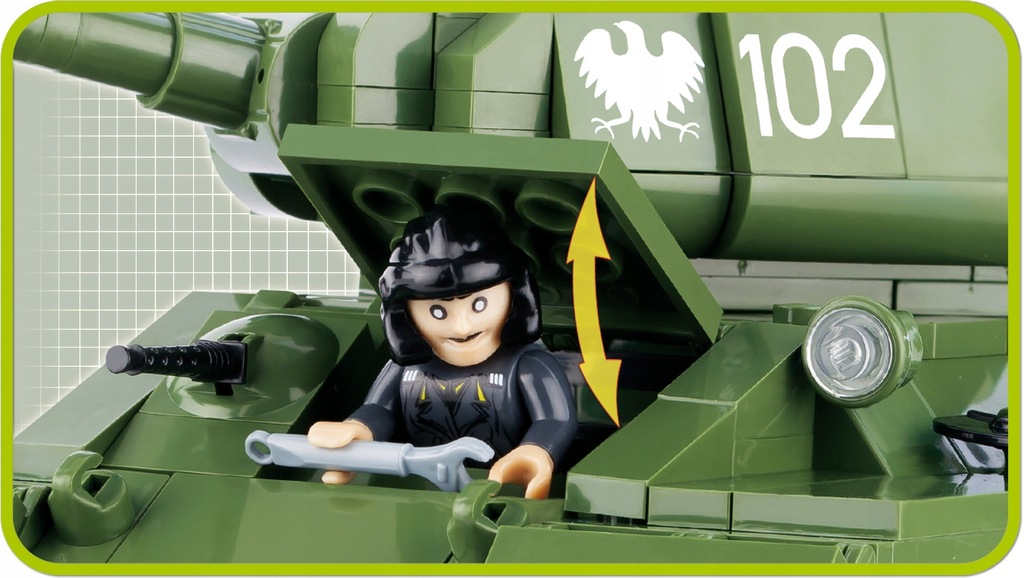 COBI 2476 SMALL ARMY Czołg T-34/85 M 1944 400elem. - 7658861953 ...