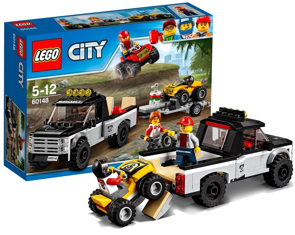 LEGO 60148 CITY WYŚCIGOWY ZESPÓŁ QUADOWY - 7107524776 - oficjalne ...