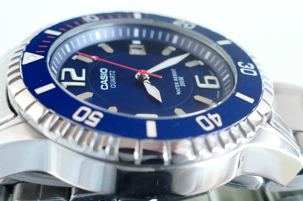 Fajny Casio Diver w stylu 'Submariner' -Blue Face - 7308941529 ...