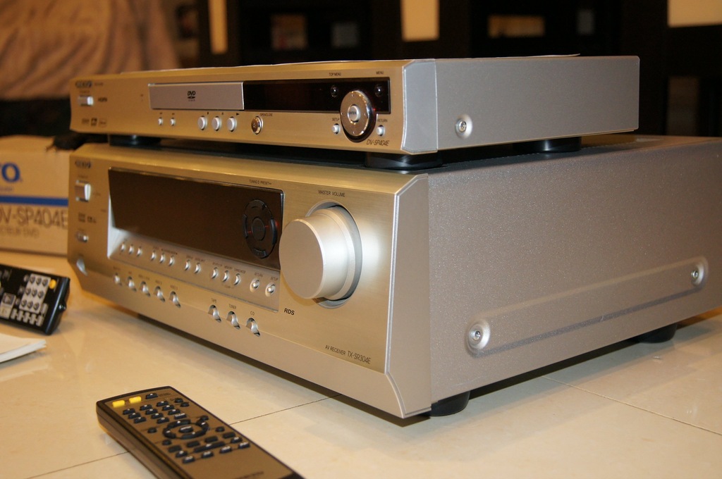 Zestaw Onkyo Amplituner TX-SR304E + DVD DV-SP404E - 7290554628 - oficjalne archiwum Allegro