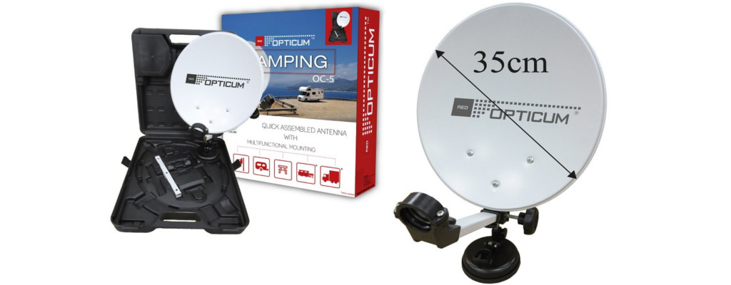 Zestaw Antena Satelitarna Opticum 35c TIR CAMPING - 6646019683 - oficjalne archiwum Allegro