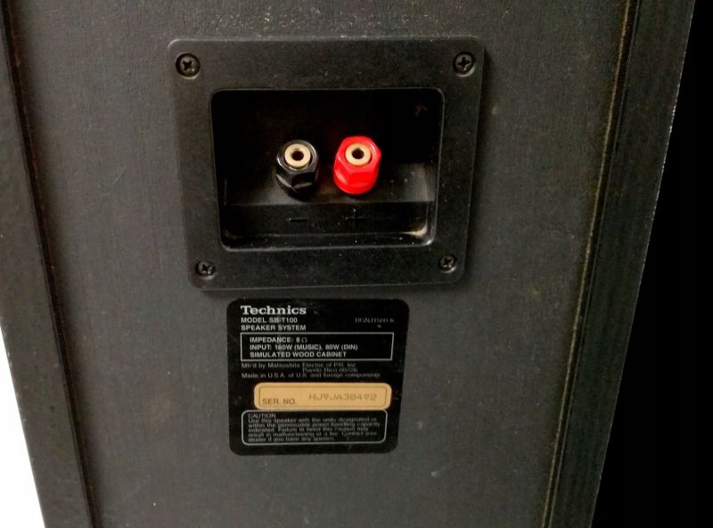 TECHNICS SB-T100 KOLUMNY STEREO 160 W OKABLOWANIE - 7636845538 ...