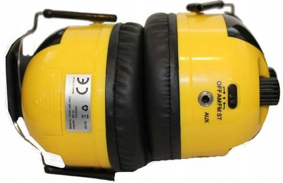 SŁUCHAWKI OCHRONNE BHP Nauszniki z RADIEM i MP3 - 7441723185 - oficjalne archiwum Allegro