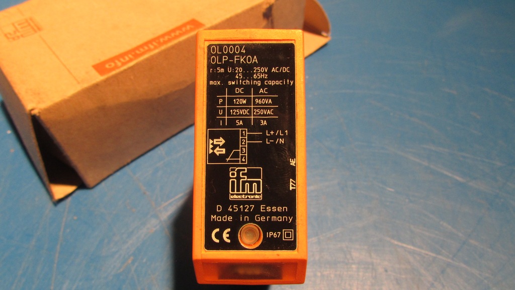 NOWY CZUJNIK SENSOR IFM OL0004 OLP-FK0A F.VAT - 7409356838 - oficjalne ...