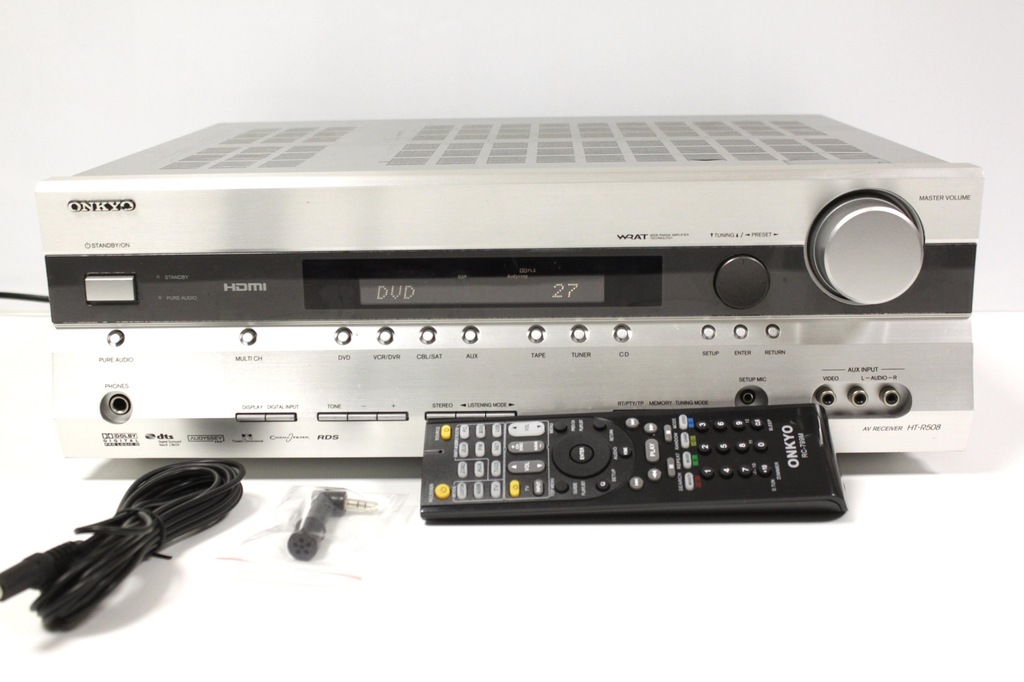 Amplituner 5.1 Onkyo HT-R508 PILOT Gwarancja - 7254651499 - oficjalne archiwum Allegro