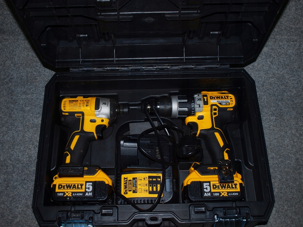 JAK NOWY!! Zestaw DEWALT DCK266P2T - DCD796/DCF887 - 7560562789 - oficjalne archiwum Allegro