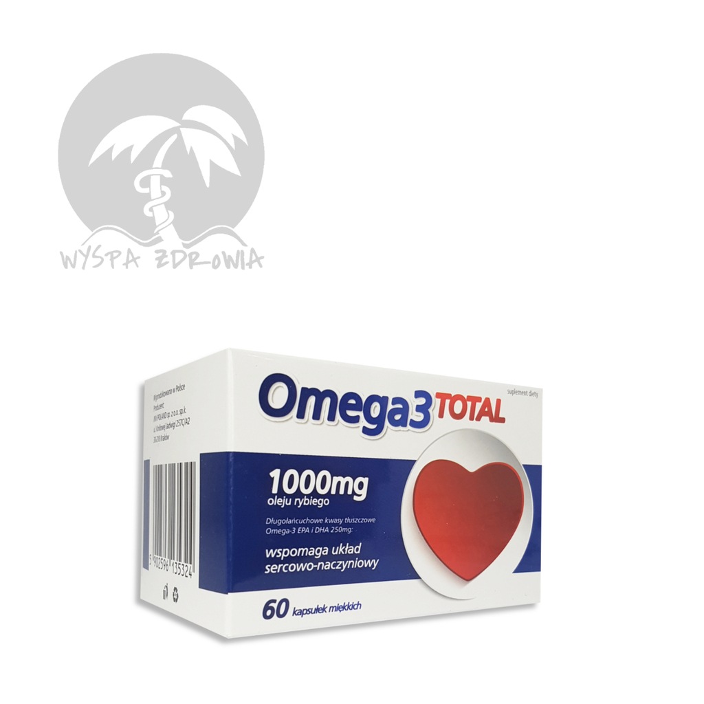 Omega 3 Total 60 kaps. 1000mg ol. rybiego POLECAMY - 7138963237 ...